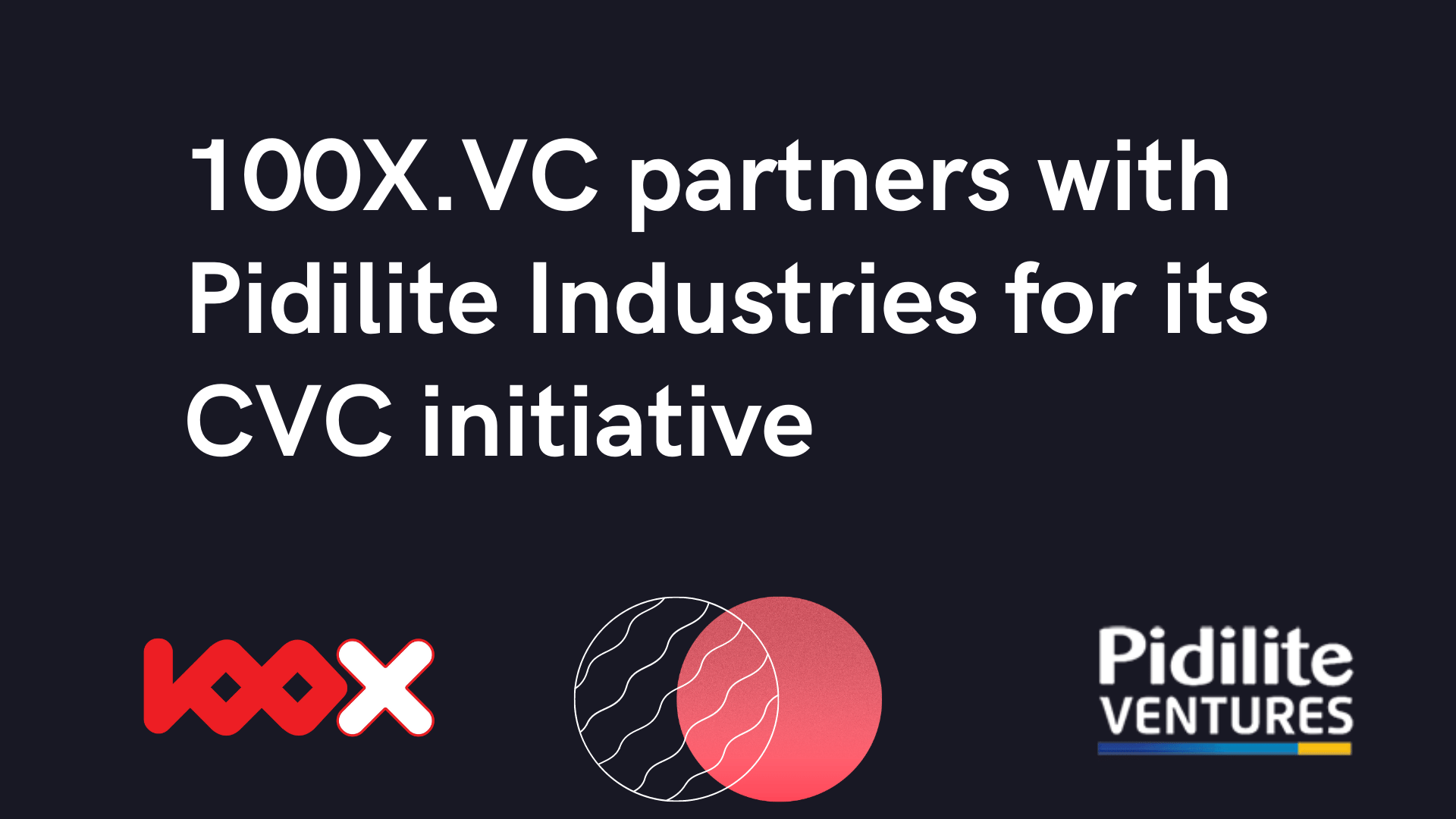 100X.VC partners with Pidilite Industries for its CVC initiative
